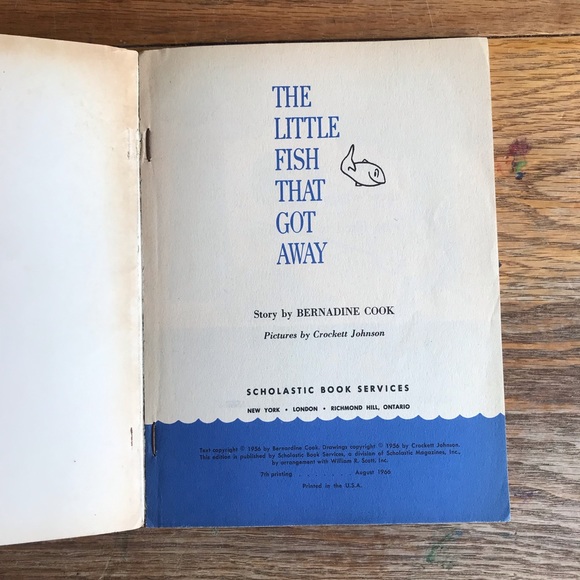 Vintage | Toys | Vintage The Little Fish That Got Away Book | Poshmark